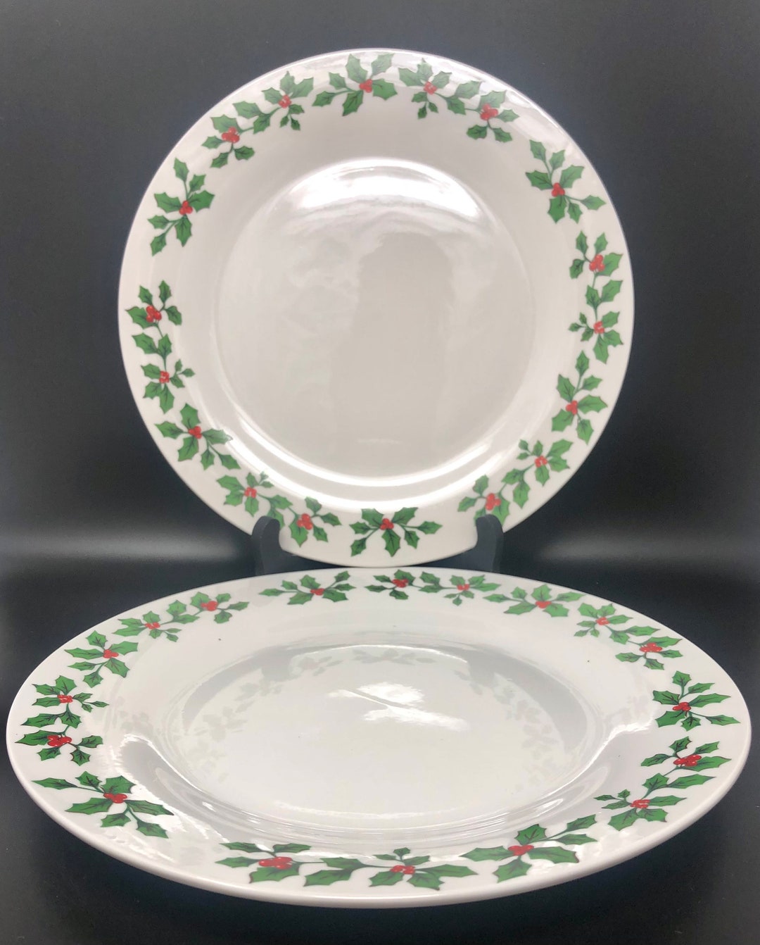 Royal Norfolk Holly Dinner Plates Set of 2 Vintage Royal Norfolk ...