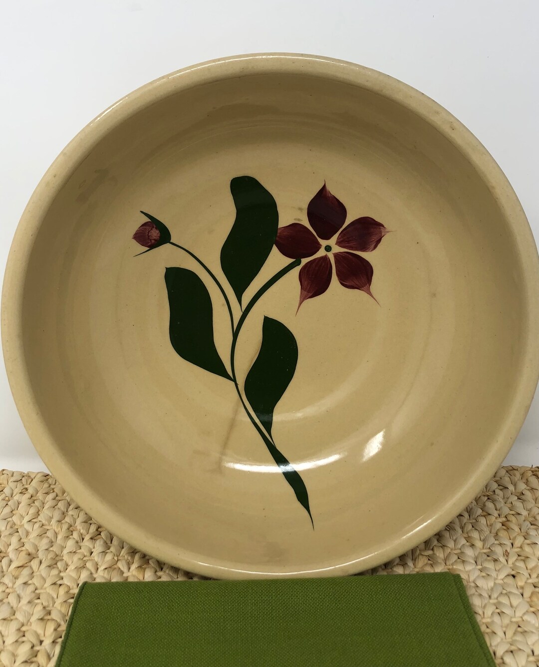 Starflower Watt Pottery LARGE FRUIT BOWL Watt Pottery Bowl Starflower ...
