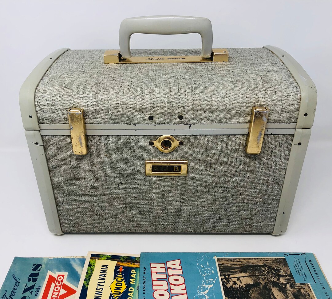 Samsonite Train Case Mid Mod Samsonite Ultralite Textured Gray MCM Gray ...