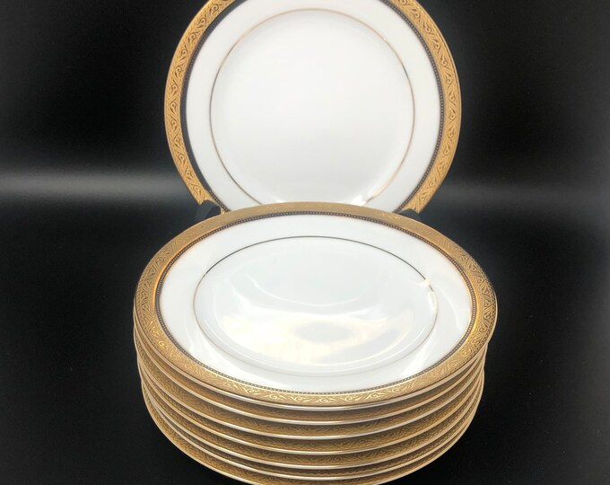 Noritake Kingswood Gold BREAD Plates Set of 8 Kingswood Gold Noritake ...