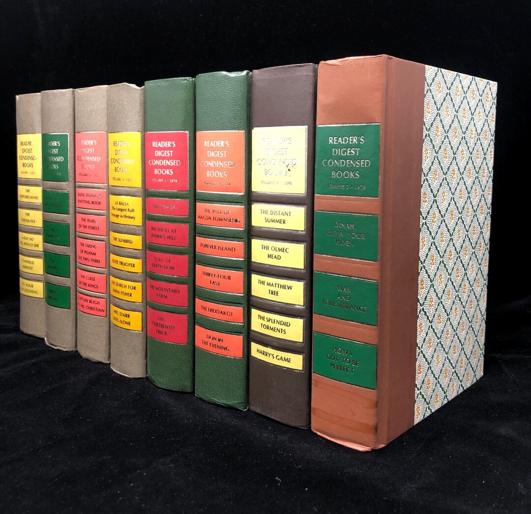 Reader’s Digest Condensed Books 8 Volumes 1973 to 1979 Collectible ...