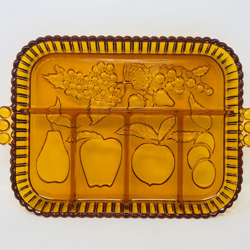 Glass Relish Tray - Etsy