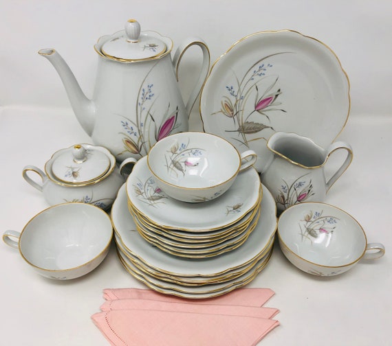 Zeh Scherzer Bavaria Germany Tea Set 20 Pieces Teapot Lidded - Etsy