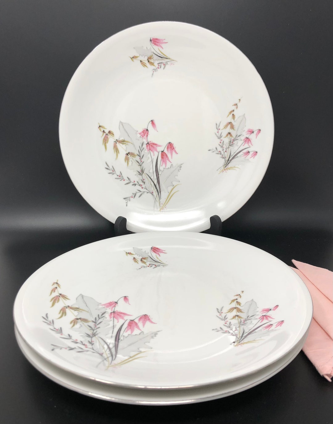 Mountain Bell by Royal Duchess Dinner Plates Set of 3 Bavaria Germany ...