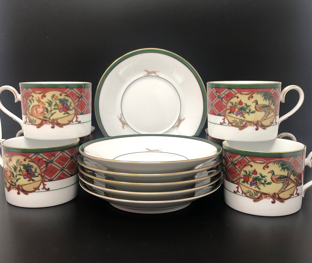Royal Hunt by Noritake Cups and Saucers 6 Sets Noritake Royal Hunt ...
