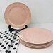 Luray Pastels Pink Bread Plates Set of 5 Taylor Smith and Taylor 1940s ...