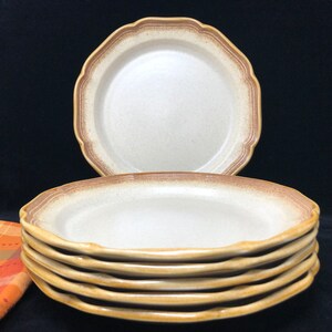 Mikasa Whole Wheat DINNER PLATES Set of 6 Whole Wheat Mikasa Stoneware ...