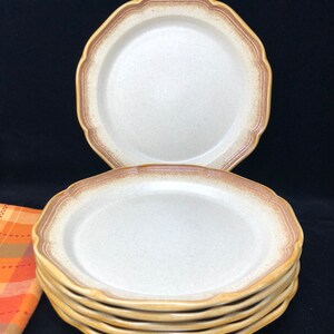 Mikasa Whole Wheat DINNER PLATES Set of 6 Whole Wheat Mikasa Stoneware ...