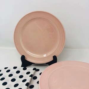 Luray Pastels Pink Bread Plates Set of 5 Taylor Smith and Taylor 1940s ...