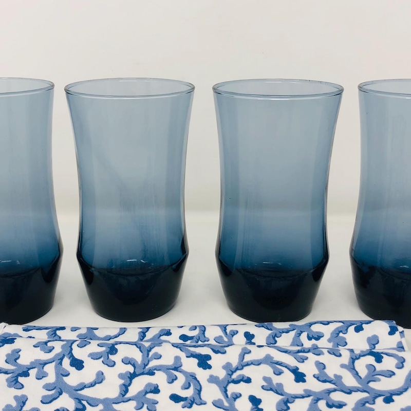 Blue Glassware - Etsy