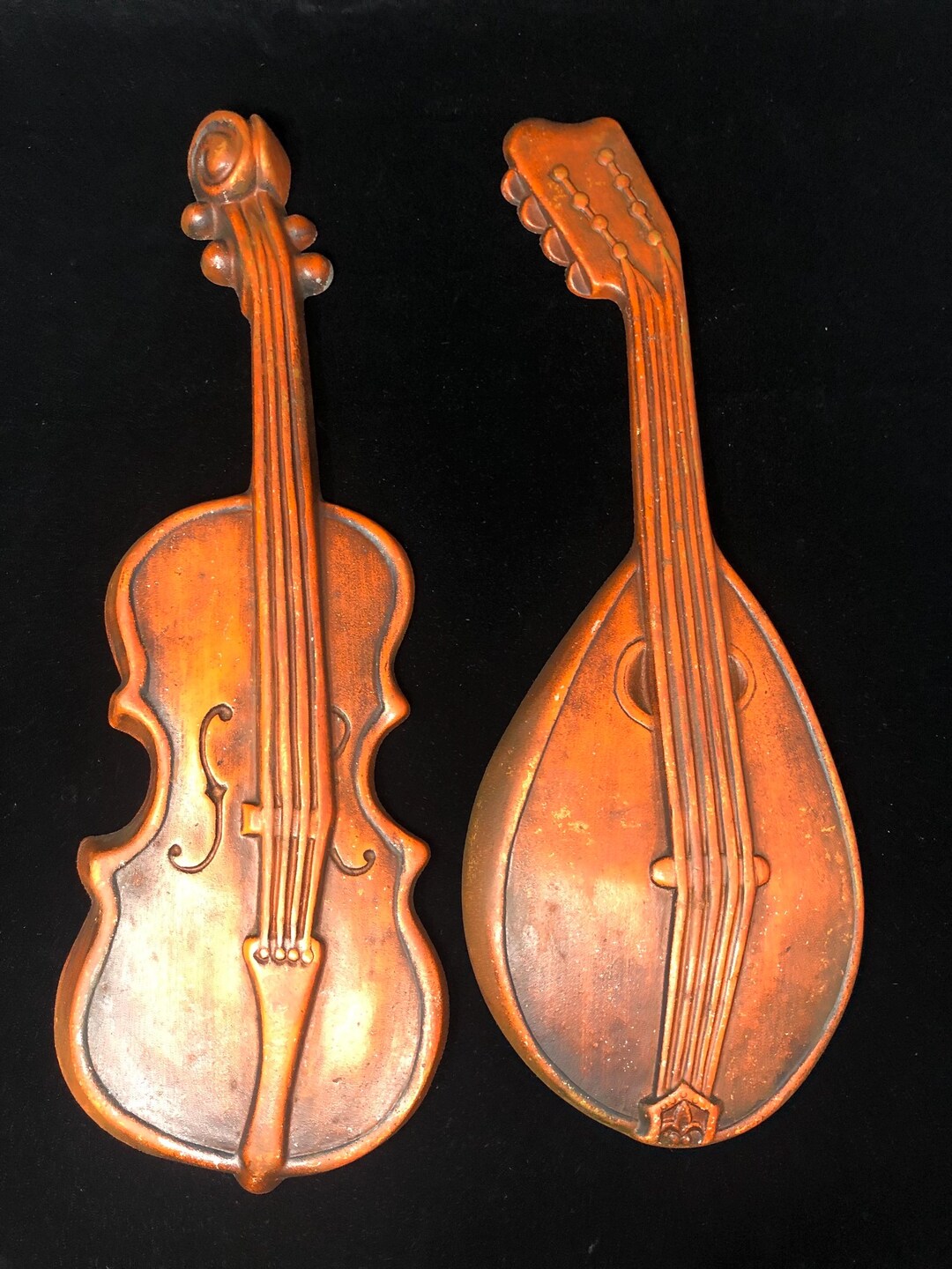 Aluminum Lute and Violin Wall Decor Royal Cast Aluminum Mandolin Violin ...