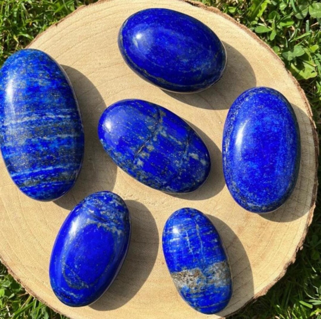 Lapis Lazuli Palm Stone Natural Afghanistan Gemstone Healing Crystal - Etsy