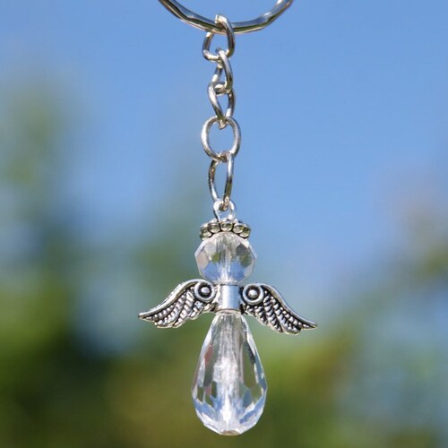Angel Keyring Gift Guardian Angel Keychain for Love and - Etsy