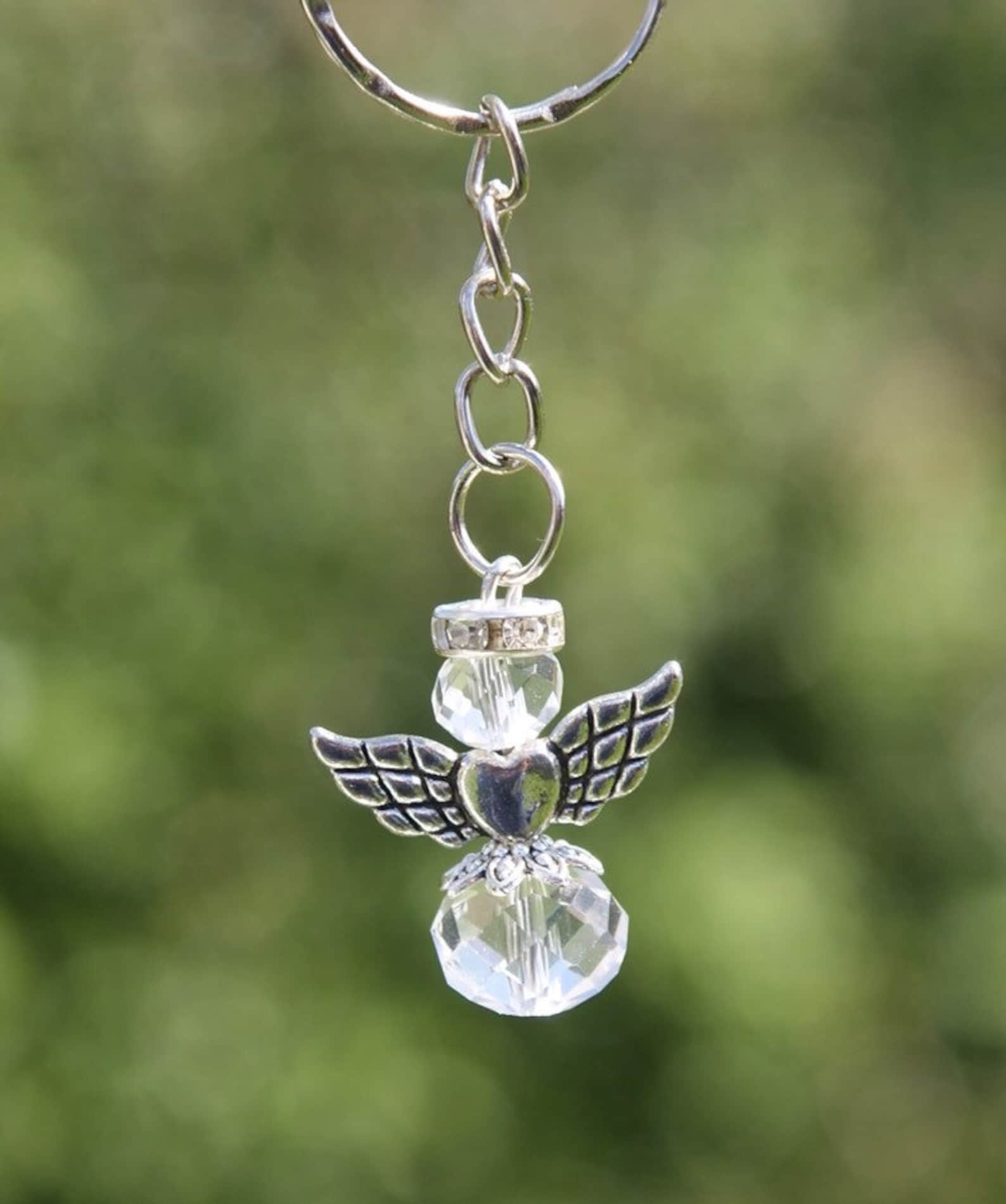 Angel Keyring Gift Guardian Angel Keychain for Love and - Etsy