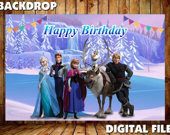 Frozen backdrop | Etsy