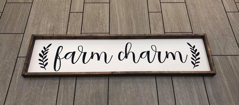Farm Charm Home Decor Sign - Etsy