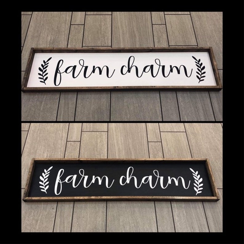 Farm Charm Home Decor Sign - Etsy