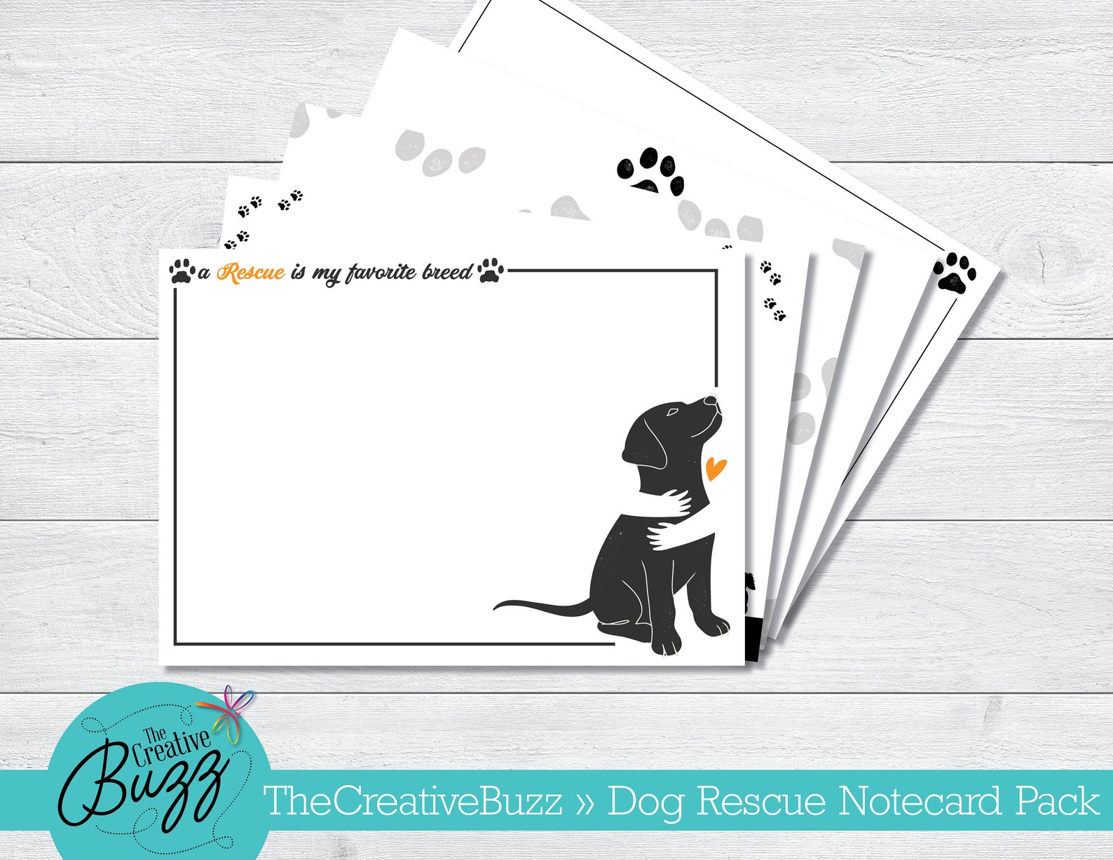 Variety Rescue Pack | Rescue Designs | Note Cards & Envelopes - Etsy