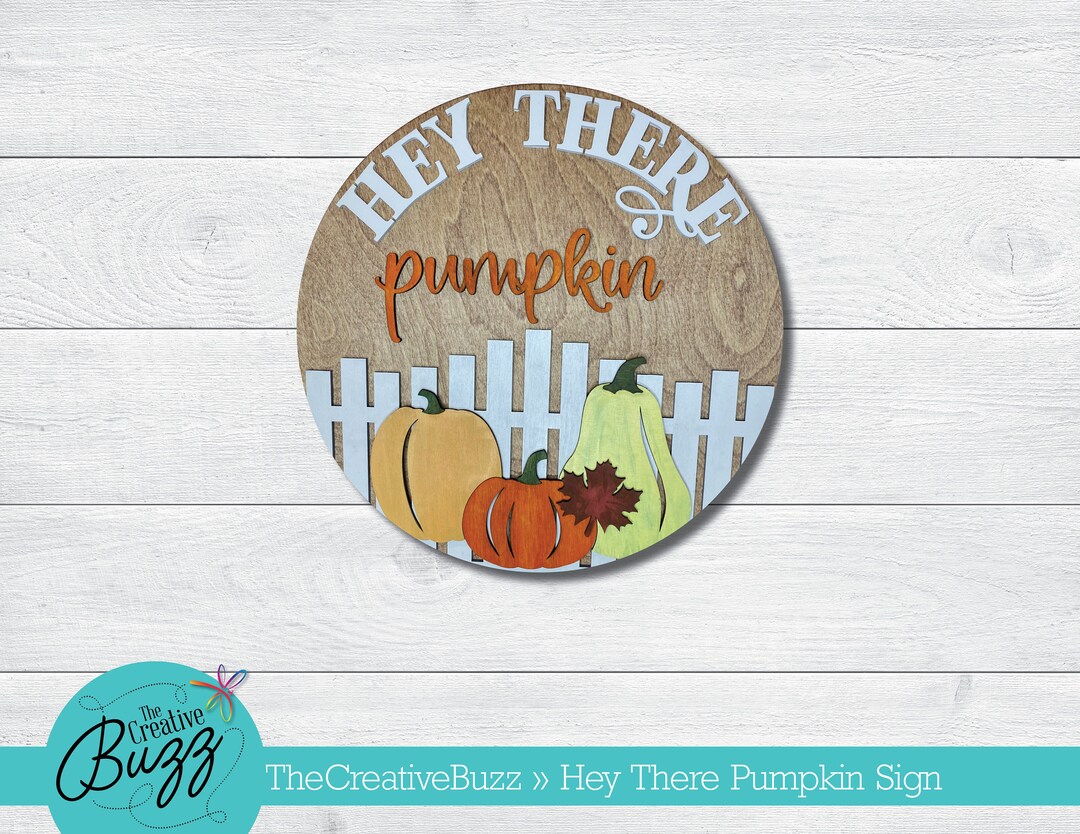 Hey There Pumpkin Sign, Layered Wood, Hand Painted, Classroom Sign ...