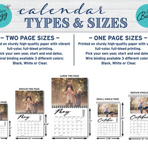 Custom Designed Photo Wall Calendar, Personalized for You, Momento ...