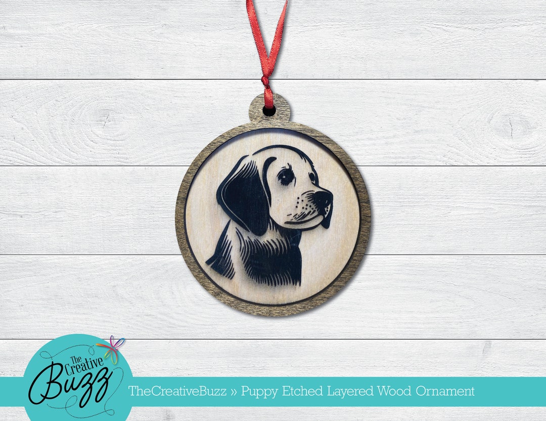 Custom Dog Breed Ornament, Puppy Christmas Ornaments, Wooden Ornaments ...