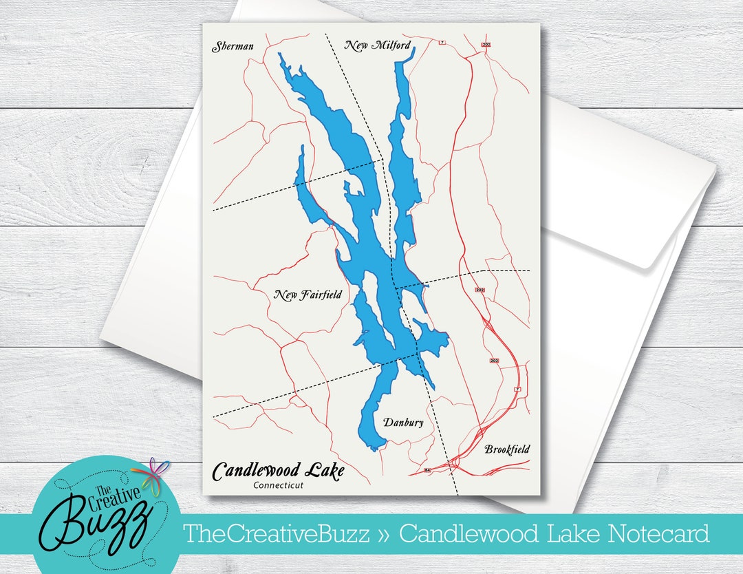 Lake Set | Candlewood Lake 1 | Note Cards & Envelopes - Etsy