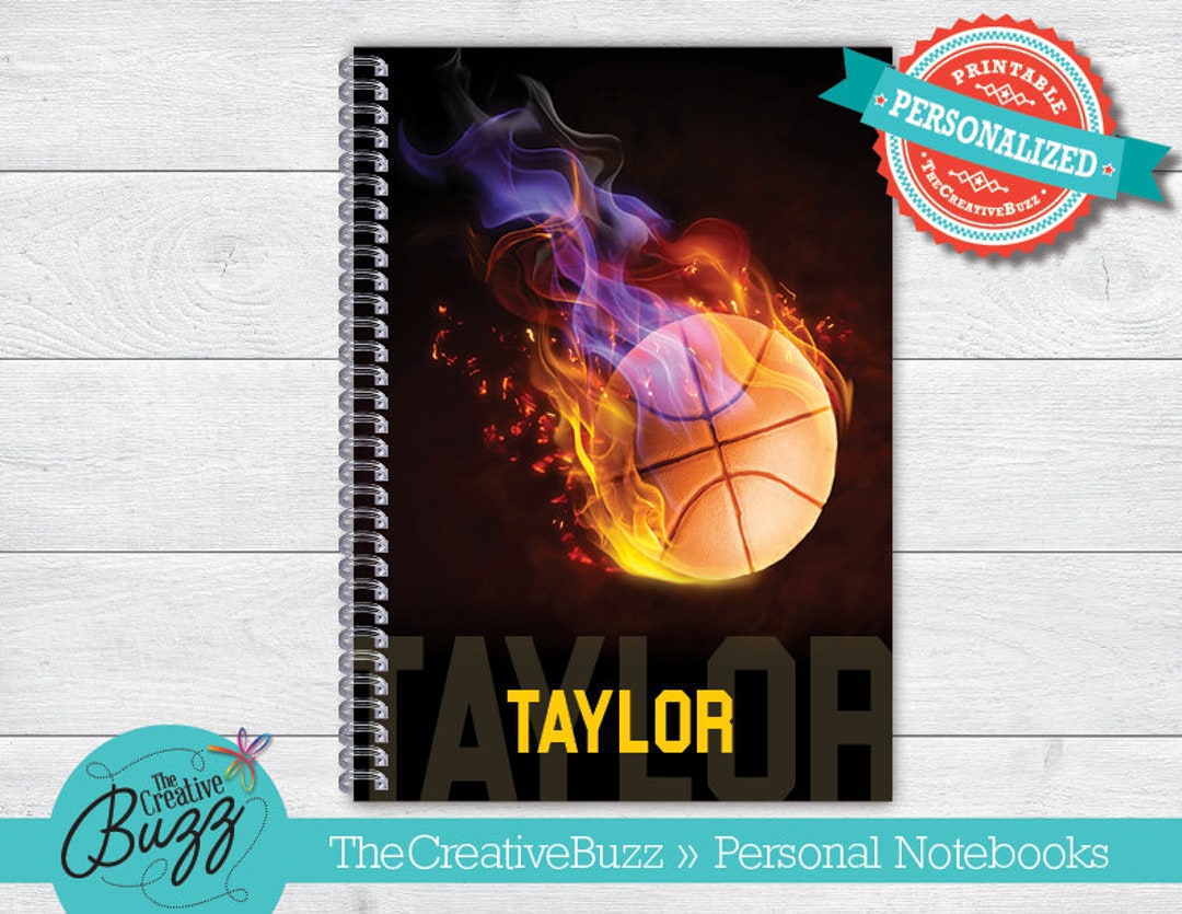 Personalized Basketball Spiral Bound Notebooks and Pads - Etsy