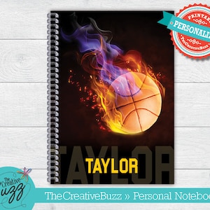 Personalized Basketball Spiral Bound Notebooks and Pads - Etsy