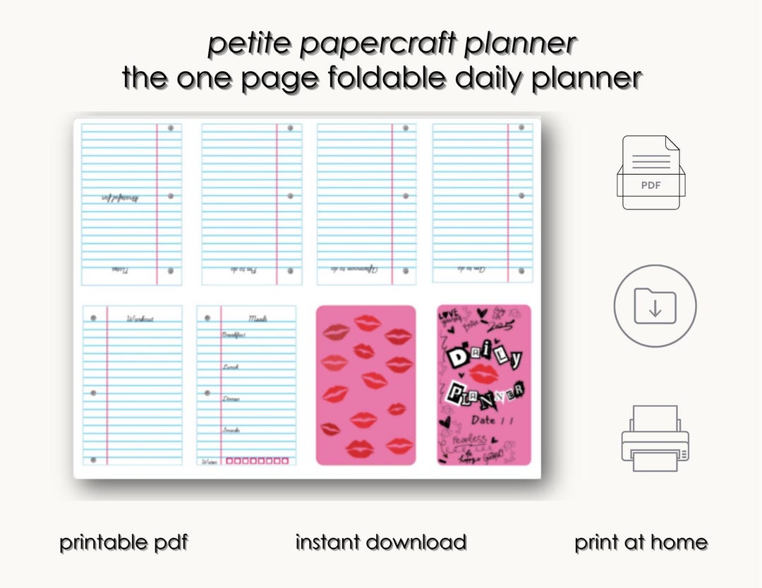 Mean Girls Burn Book Inspired Lined Notebook Paper One Page Foldable ...