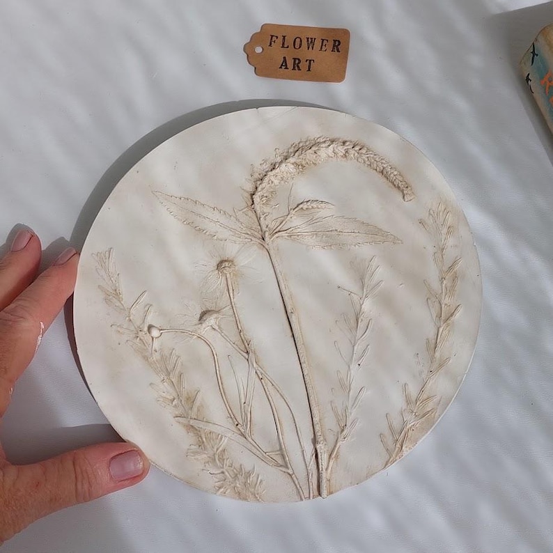 Botanical Wall Art, Hand-pressed Flowers, Veronica, Lavender and ...