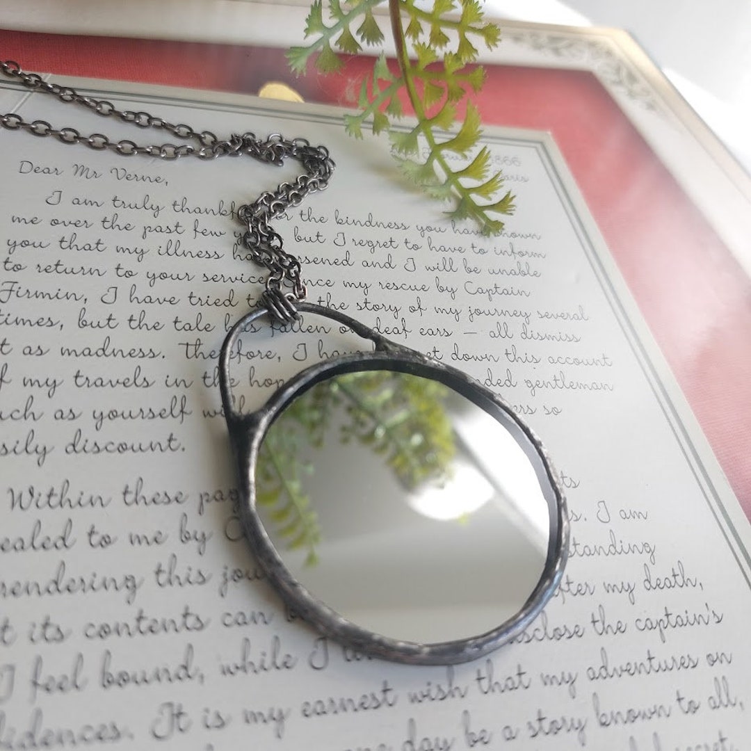 Real Mirror Pendant, I Hand Soldered This Mirror Necklace With ...
