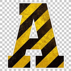 Construction Alphabet Letters PNG - Construction Birthday Banner ...