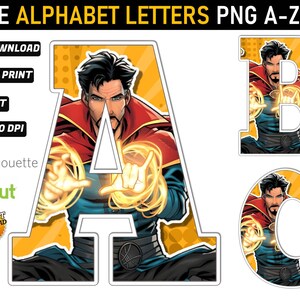 270 IMAGES - 6 Superhero Alphabets Different Backgrounds Png ...