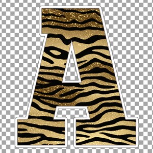 Tiger Alphabet - Tiger Font Png - Tiger Letters - Printable Tiger ...