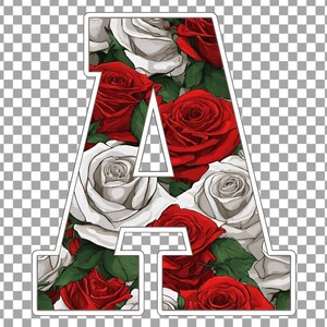 Rose Alphabet PNG - Rose Letters Png - Flower Font - Rose Alphabet ...