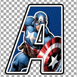 400 IMAGES - 10 Superhero Alphabets Different Backgrounds Png ...
