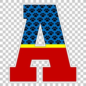 Puppy Paws Alphabet, Puppy Paws Font Png, Puppy Paws Letters, Printable ...