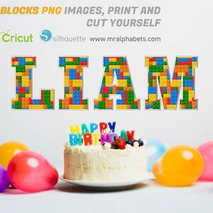 Blocks Alphabet PNG - Blocks Birthday Banner - Blocks Birthday ...