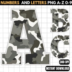 Camouflage Alphabet Png - Camouflage Birthday Banner - Camouflage ...