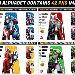 210 IMAGES - 5 Superhero Alphabets Different Backgrounds Png ...
