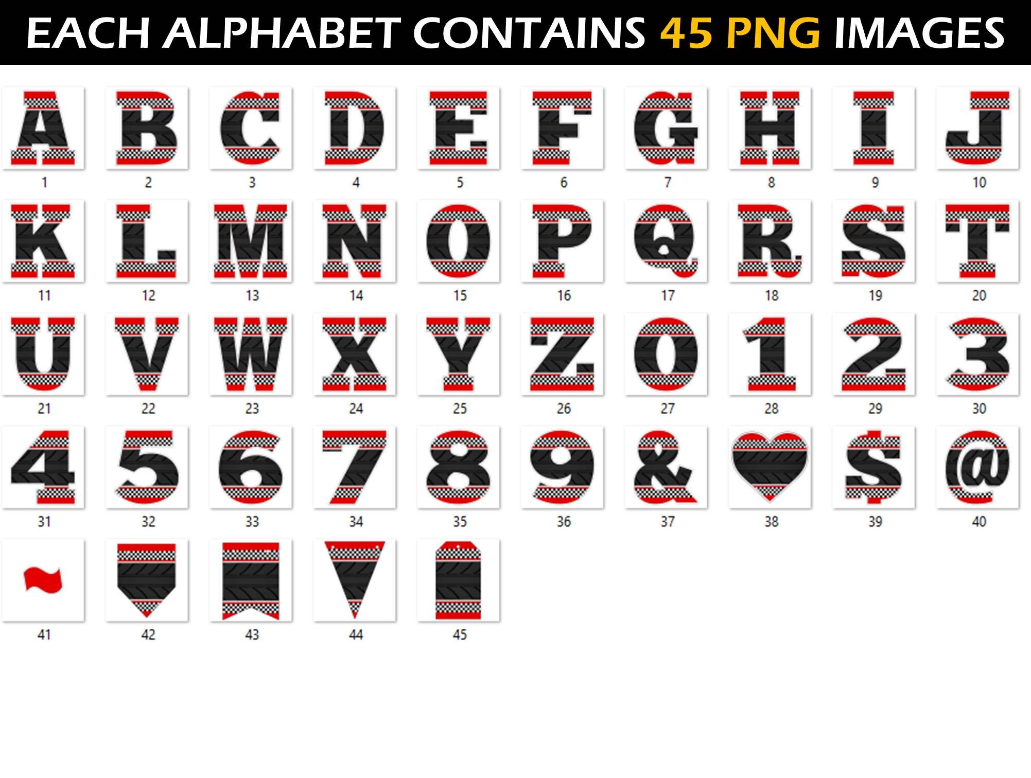 Racing Alphabet PNG Racing Birthday Banner Racing Letters - Etsy Canada
