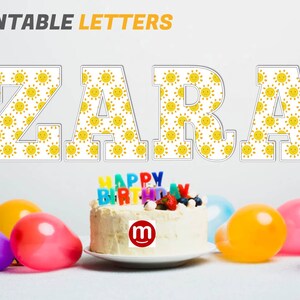 Sun Alphabet Png - Sun Letters Png - Sun Birthday Party - Sun Party ...