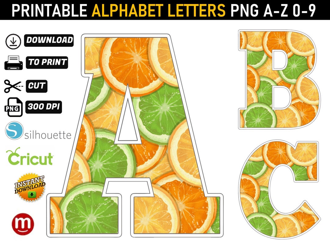 Lemon Alphabet PNG - Lemon Birthday Banner - Lemon Letters Png - Lemon ...