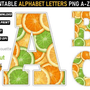 Lemon Alphabet PNG - Lemon Birthday Banner - Lemon Letters Png - Lemon ...