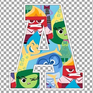 Inside Out Alphabet PNG - Inside Out Birthday Banner - Inside Out Party ...