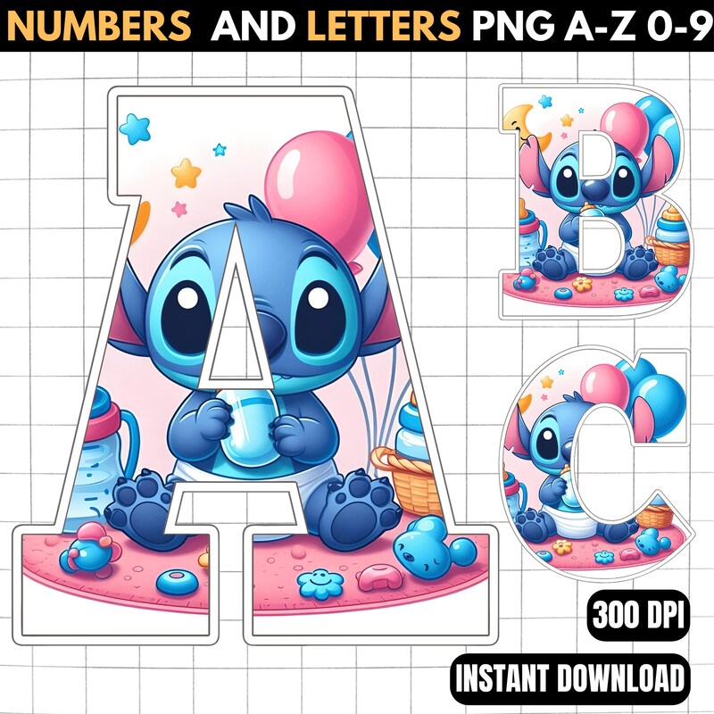 Stitch Alphabet - Etsy