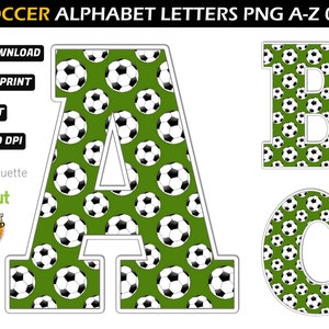 Soccer Alphabet PNG - Soccer Birthday Banner - Soccer Letters Png ...