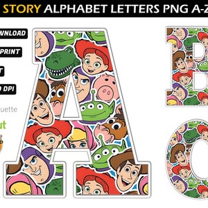 Toy Story Alphabet PNG - Toy Story Letter - Clip Art PNG Silhouette ...