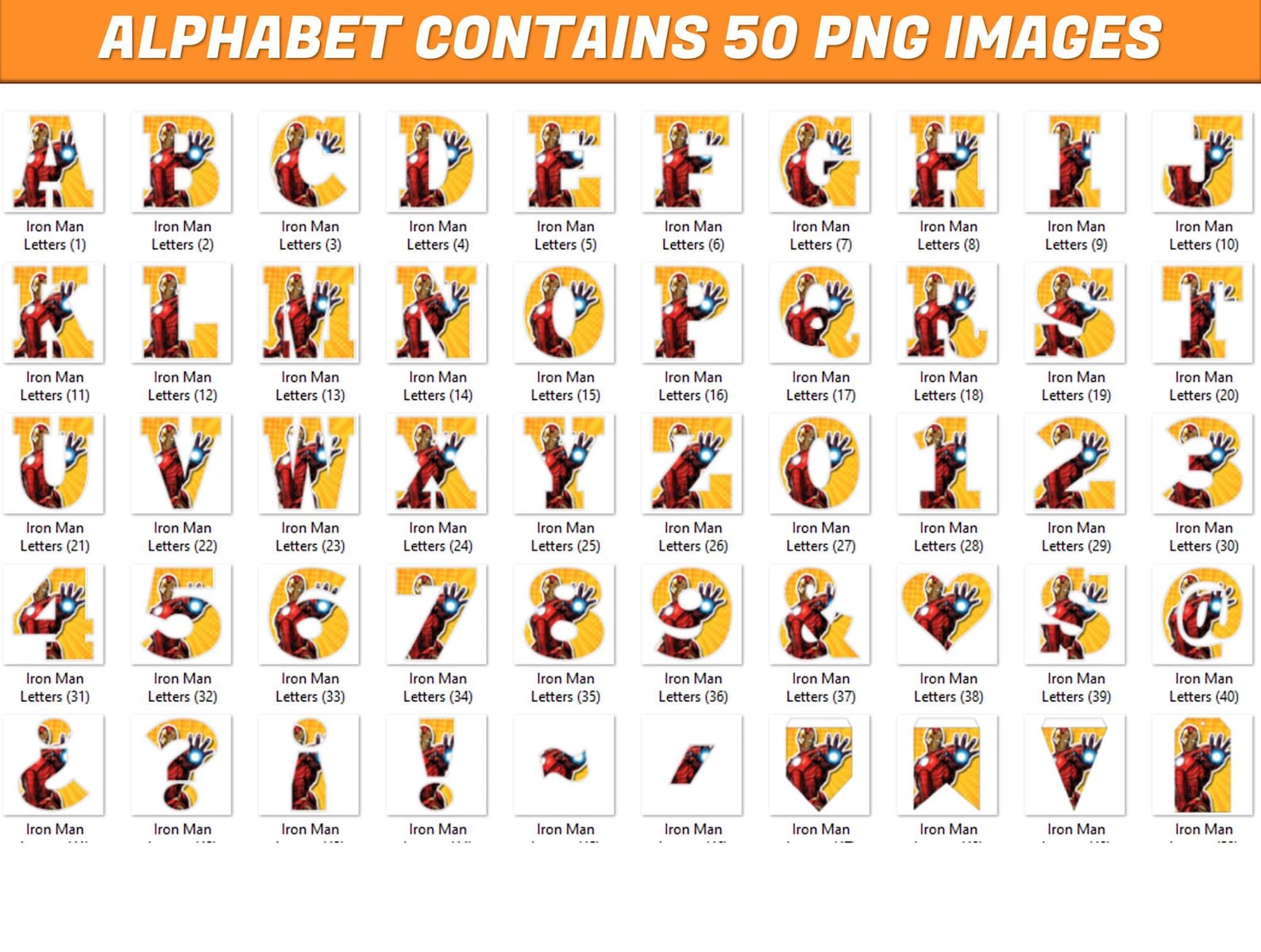 Superhero Alphabet Png Superhero Printable Superhero - Etsy Canada