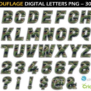 Camouflage Alphabet PNG - Camouflage Letter Font Clip Art PNG ...